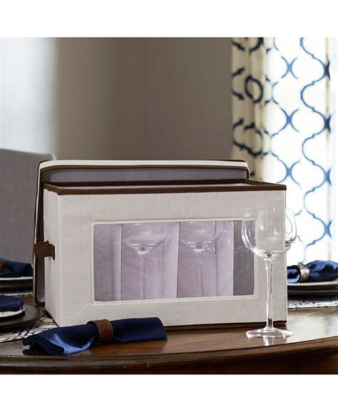 Household Essentials Stemware Storage Box Macys