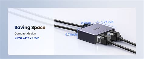 UGREEN Ethernet Splitter To Gigabit Network Switch Mbps High Speed Ethernet Switch