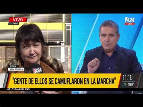 La mamá de Cecilia Strzyzowski denunció que hubo gente camuflada en la