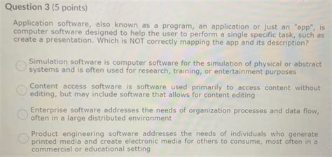 Solved Application Software Also Known As A Program An Chegg