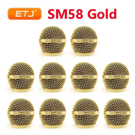 Metal Microphone Accessories Metal Ball Head 5pcs 10pcs Golden