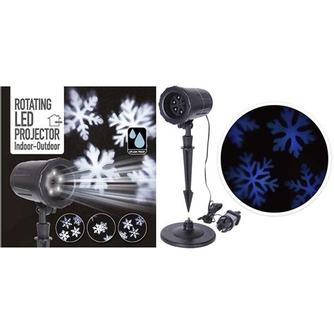 Led Projector Snowflake Ip44 Videotronics E Store