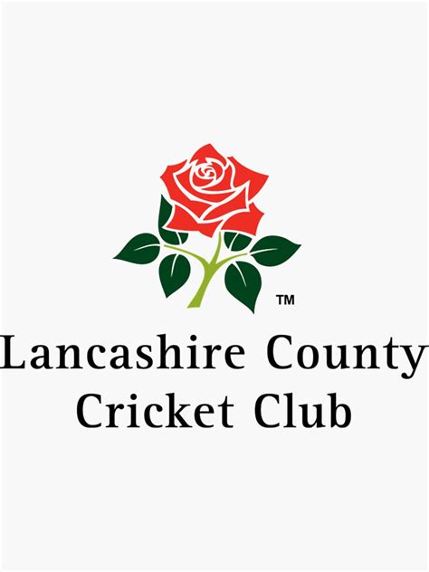 Lancashire County Cricket Club Sticker For Sale By Ladymaggil