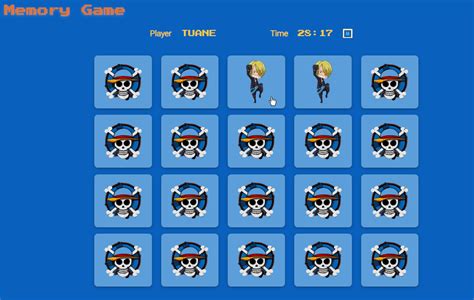 Github Tuanemendesmemory Game Onepiece Implementação De Um Jogo