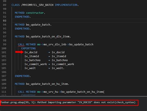 Syntax Issue Method Importing Parameter Iv Does Not Exist