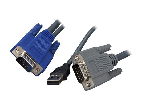 StarTech.com 6 ft. Ultra-Thin USB VGA 2-in-1 KVM Cable SVUSBVGA6 ...