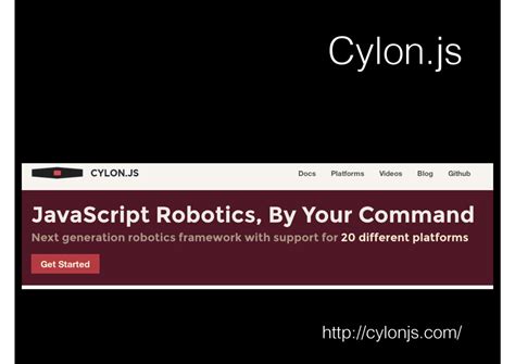 Physical JavaScript With Johnny 5 Cylon And Tessel Speaker Deck
