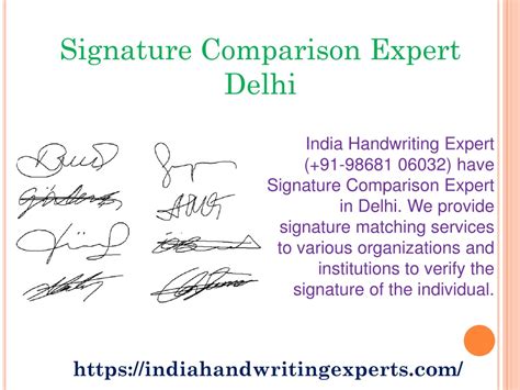 Ppt Signature Comparison Expert Delhi India Handwriting Expert