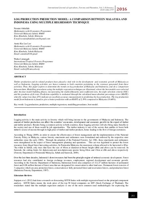 Pdf Log Production Prediction Model A Comparison Between Malaysia