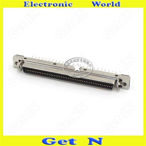 10pcs Scsi Connector Cn100p Straight Female Scsi Cn100 Female Connector