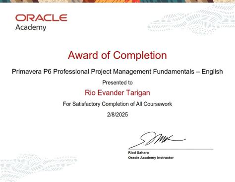 Oracleacademy Applicationdevelopment Projectmanagement Primaverap6