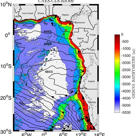 Streamlines Of Mean Dynamic Topography Mdt Derived From The French Download Scientific