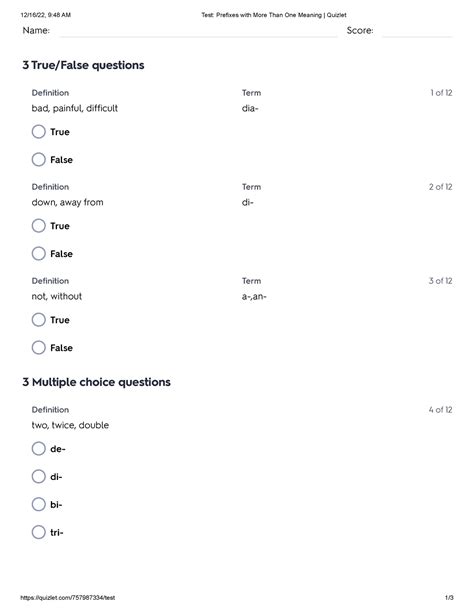 Test Prefixes With More Than One Meaning Quizlet B C Out Outside Within Inside Upon Over
