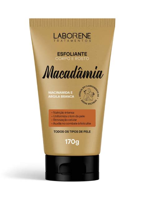 Esfoliante Corpo e Rosto g Macadâmia Laborene Luxx Make Up