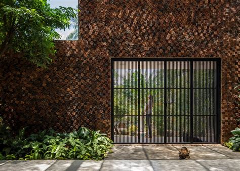 Cta Creative Architects Uses Perforated Bricks To Form Wall House