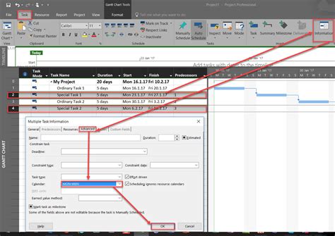 Task Calendar In Ms Project 2016 The Right Way To Use It Nenad Trajkovski