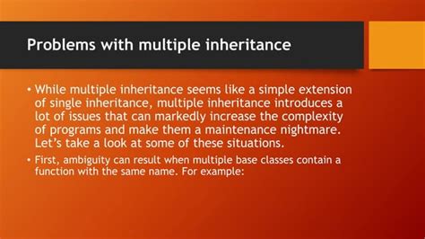 Multiple Inheritance Ppt