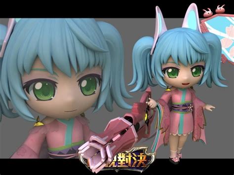 【創作】3d公仔 卡芬妮 傳說對決 Arena Of Valor 哈啦板 巴哈姆特
