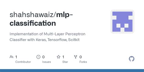 Github Shahshawaiz Mlp Classification Implementation Of Multi Layer Perceptron Classifier