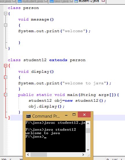 Usage Of Super Keyword In Java Programming Language Code For Java C