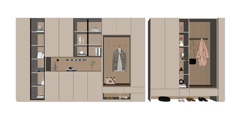 现代入户玄关鞋柜 室内设计 拓者设计吧