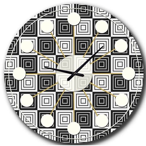 Bless International Monochrome Geometric Pattern Xi Mid Century