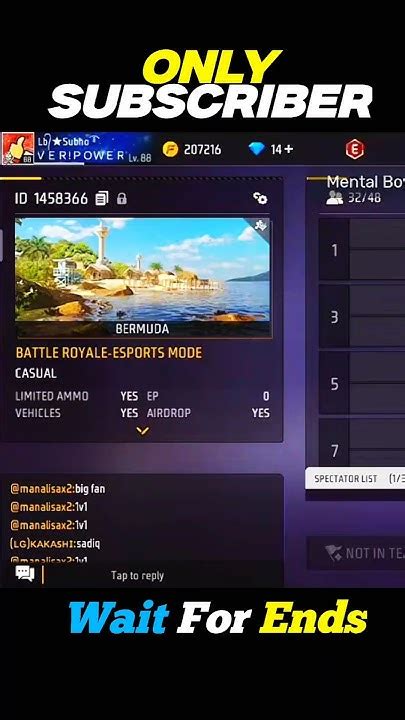 Only Subscriber Room Freefire Freefireshorts Ff Ffshorts Shorts
