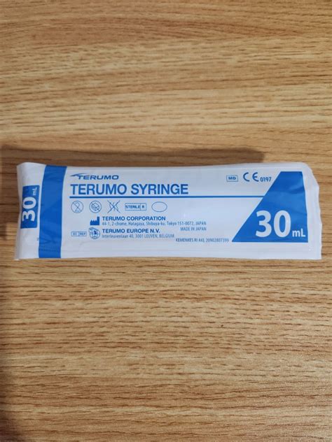 Terumo Syringes 30mlcc Luer Lock Health And Nutrition Medical
