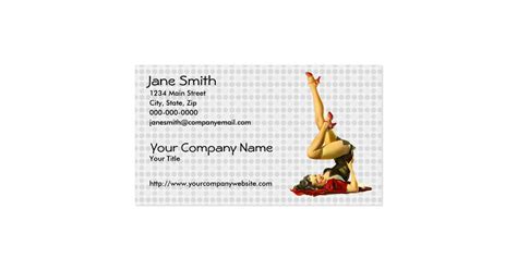 Retro Pinup Girl Business Card Zazzle