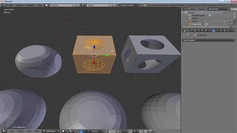 Blender Модификатор Boolean YouTube