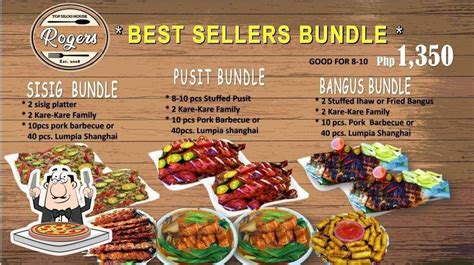 Rogers Top Silog House Restaurant Binangonan Restaurant Menu And