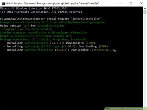 Installation Of Laravel In Windows Software And Web How To Install