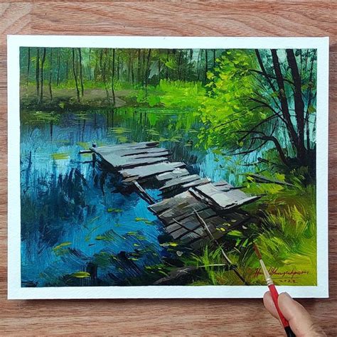 New Acrylic Landscape Painting 🎨😍 New Acrylic Landscape Painting 🎨😍