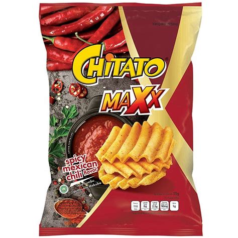 Chitato Potato Chips Maxx Spicy Mexican 55g Tokopointcom