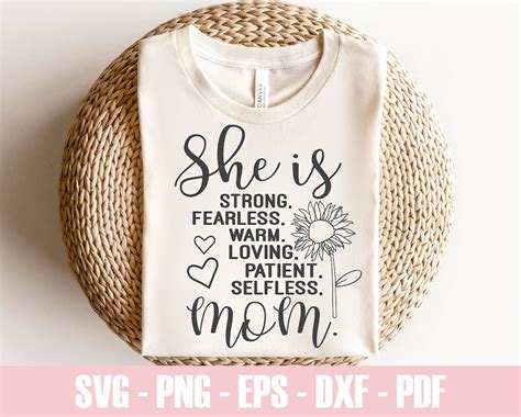 She Is Svg Mother Svg Blessed Mom Svg Mom Shirt Mom Life Svg