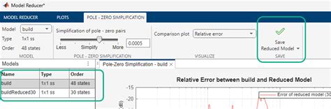 Pole Zero Simplification MATLAB Simulink