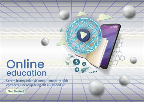 Online Eaducation On Abstract Background 2825408 Vector Art At Vecteezy