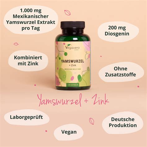 Yamswurzel Kapseln Kaufen Wild Yam Mit Zink Vegavero Vegave