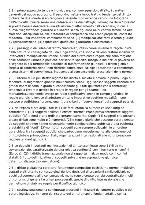 Prima Lezione Del Diritto Globale Riassunto Docsity