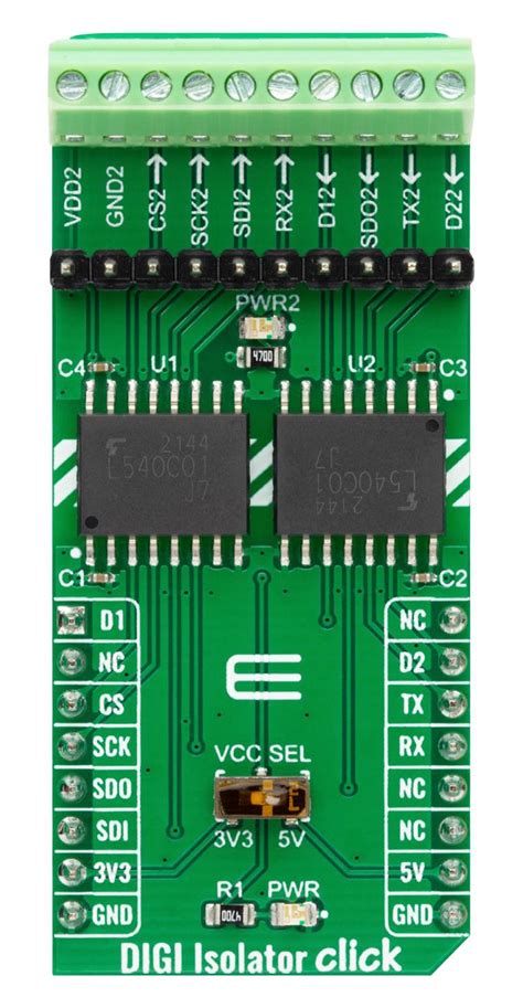 Mikroe 5178 Mikroelektronika Carte Add On Isolateur Digi Click Cartes De Développement