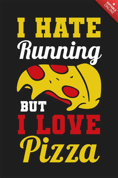 I Love Pizza T Shirt Design Template Free Design Template