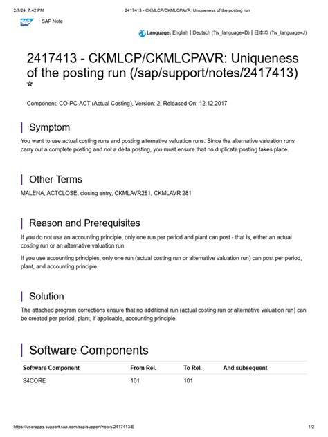 Ckmlcp Ckmlcpavr Uniqueness Of The Posting Run Pdf Software Computer Science