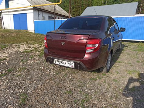 Диффузор заднего бампера — Lada Гранта (1G), 1,6 л, 2014 года | тюнинг ...