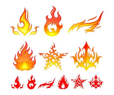 Premium Vector Fire Elements
