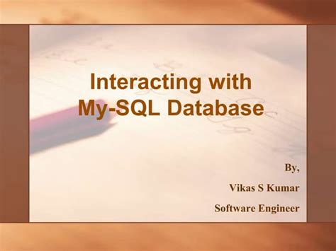 qspiders interacting with my sql database pptx databases