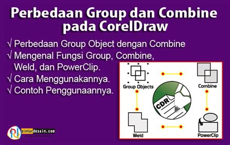 Perbedaan Group Dan Combine Pada CorelDraw Pintardesain
