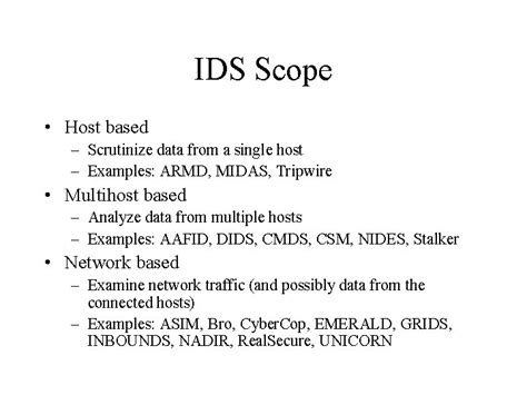 Intrusion Detection Sytems What Is An IDS Definition