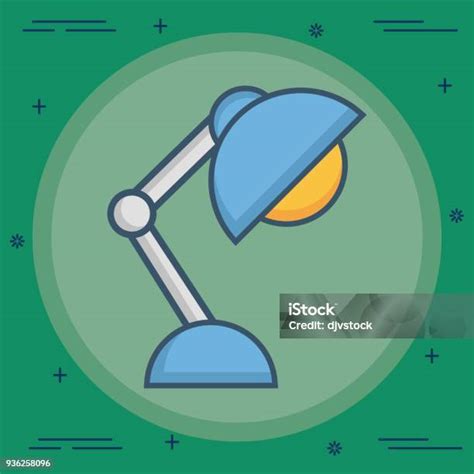 桌燈圖示向量圖形及更多一個物體圖片 一個物體 傳統 光 Istock