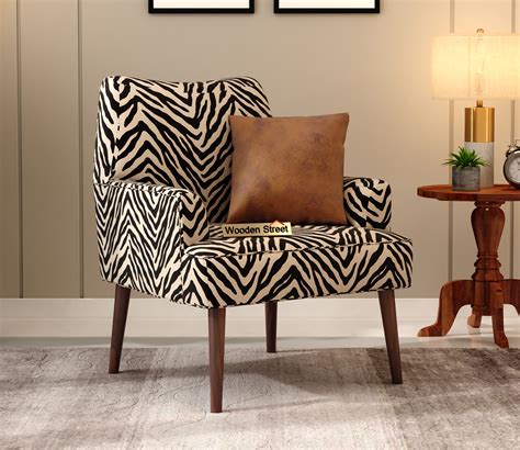 Buy Caramel Zebra Printed Polyester Fabric At 38 Off Online Wooden