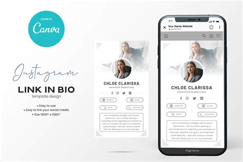 Instagram Link In Bio Canva Template 04 Graphic By Arbiz03 · Creative